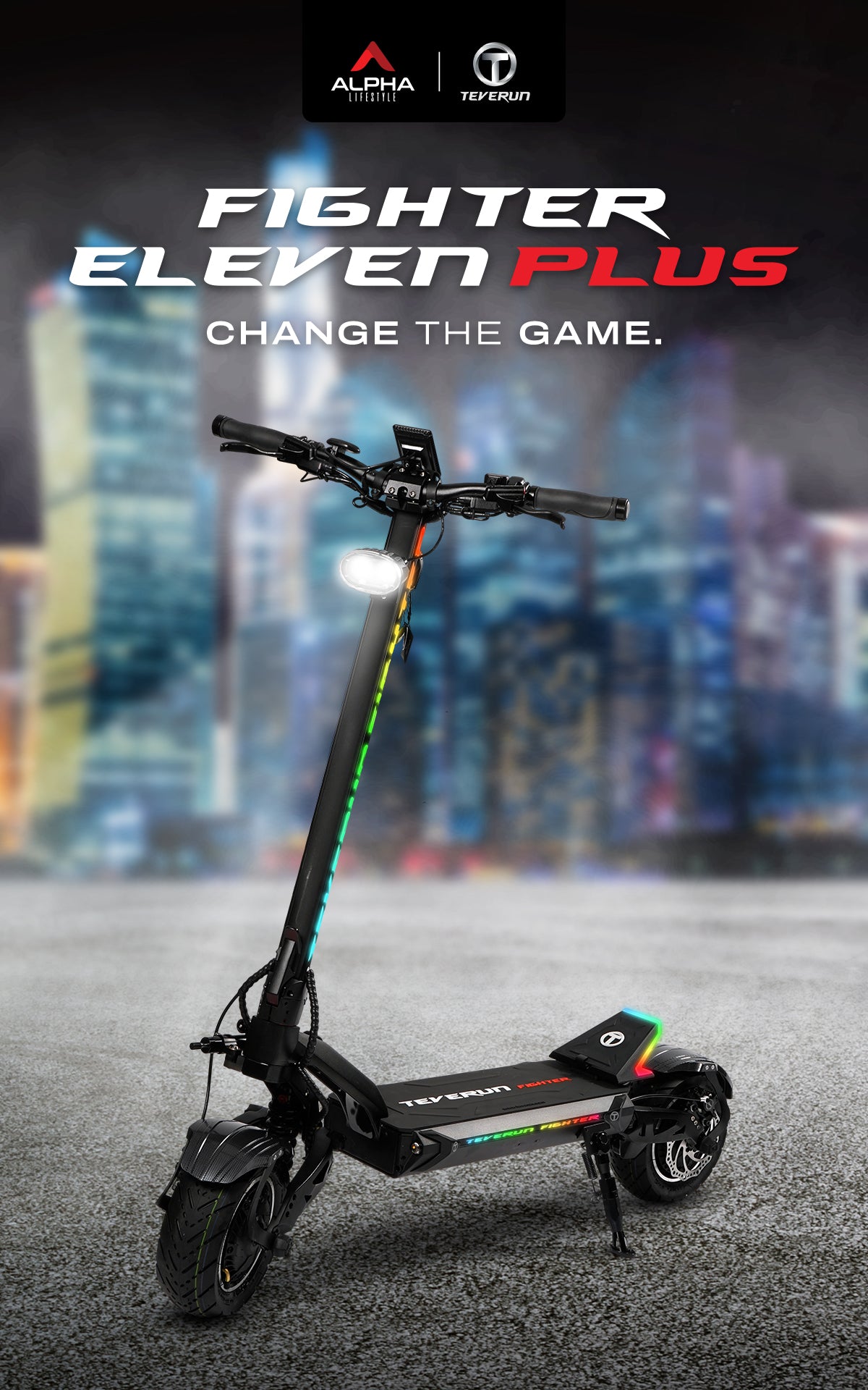 Teverun Fighter Eleven Plus Electric Scooter – Alpha Lifestyle Club